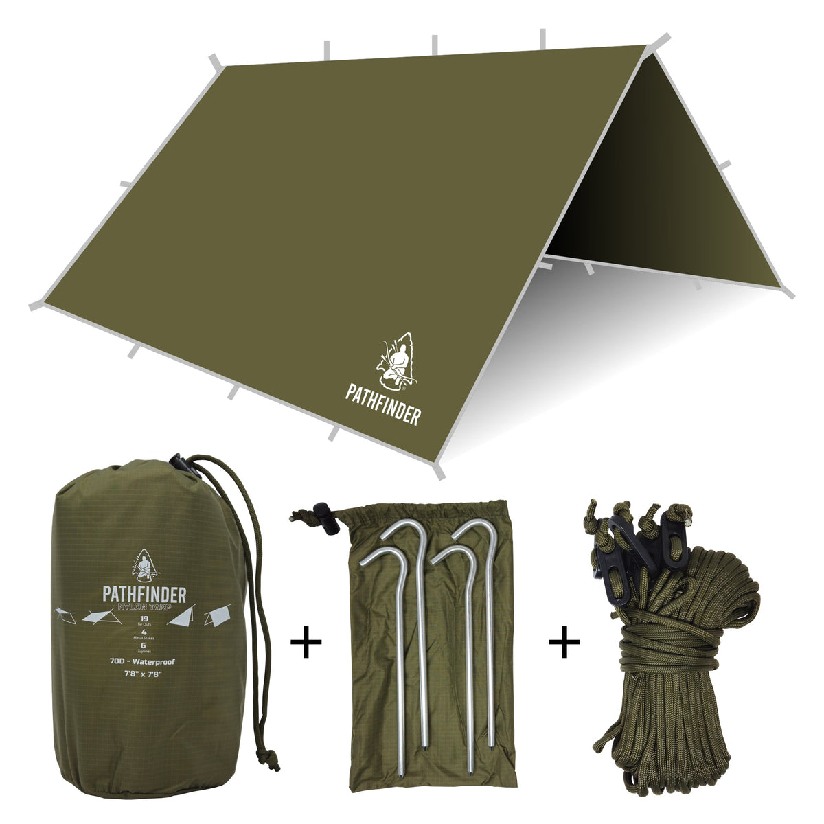 Pathfinder Nylon Tarp - Waterproof Camping Essential – Mountain Ready